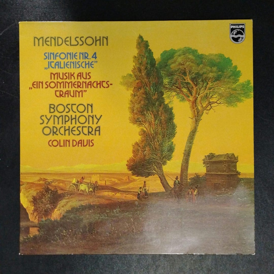 Mendelssohn - Symphony No 4 "italian" - Colin Davis and Boston Symphony ...