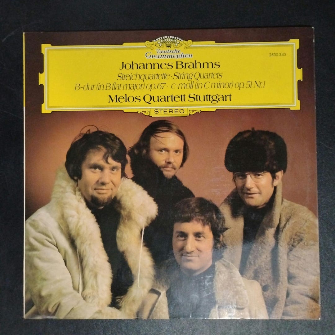 Brahms - String Quartets in B Flat Major Op 67 & C Minor Op 51 / Melos Quartet / Deutsche ...