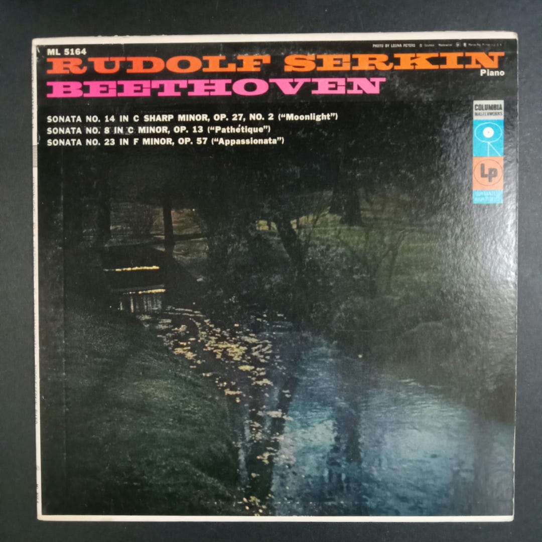 Beethoven Sonatas Moonlight Pathetique Appassionata peter Serkin, Piano ...