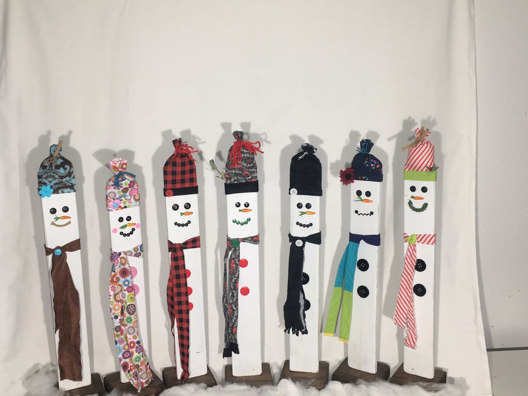 Rustic Snowmen - Etsy