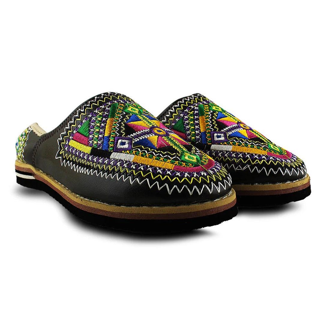 Moroccan Leather Babouche for Women, Handmade Slippers,traditional ...
