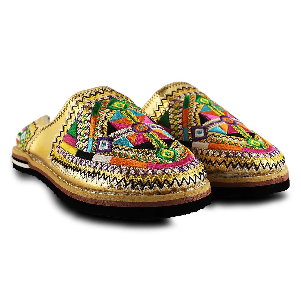 Moroccan Leather Babouche for Women, Handmade Slippers,traditional ...