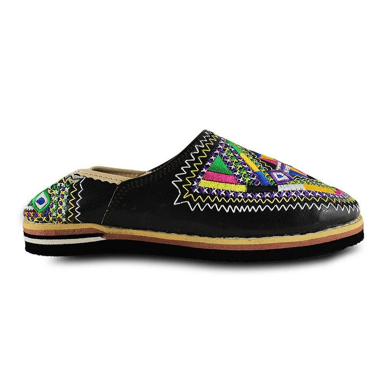 Moroccan Leather Babouche for Women, Handmade Slippers,traditional ...