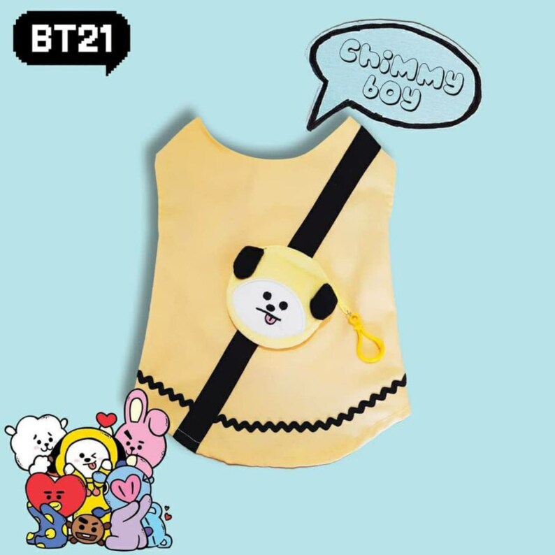 BT21 Chimmy Dog Costume: Summer Dress With Bag - BTS Army Gift - Etsy
