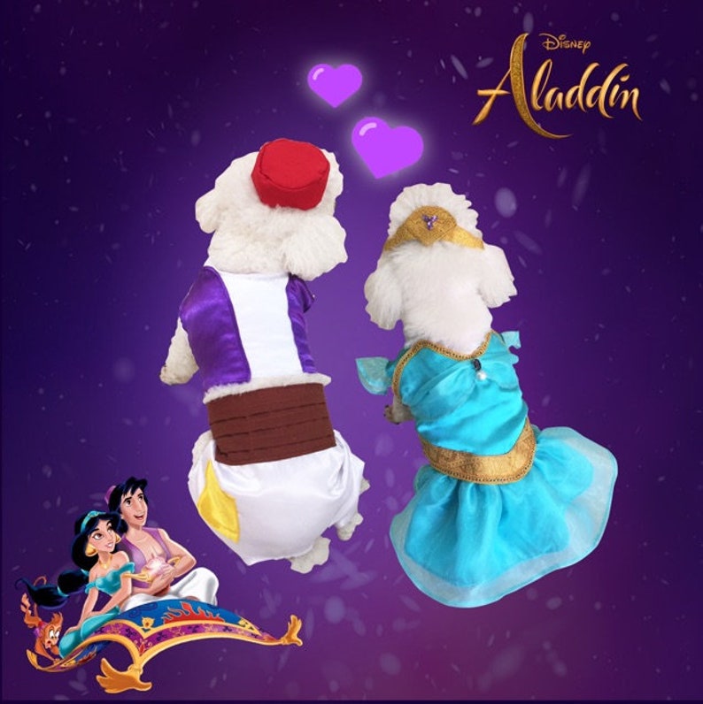 Cat Dog Aladdin Costume Halloween Cosplay Prince Aladdin Street Rat Dog ...