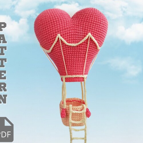 Crochet Pattern Hot Air Balloon Etsy
