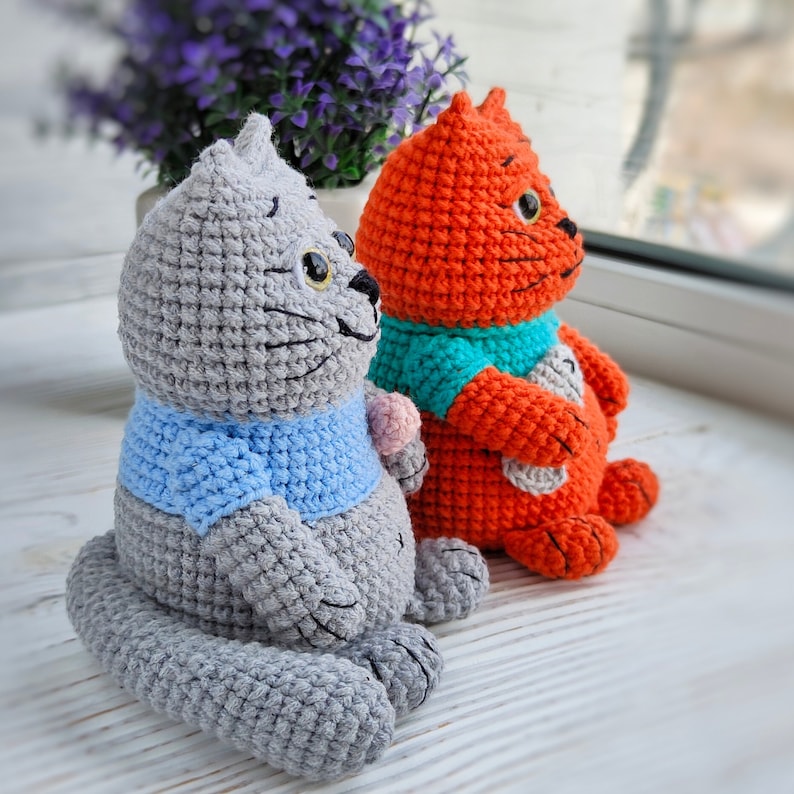 Fat Cat CROCHET PATTERN / Amigurumi Cats PDF English Pattern / - Etsy ...