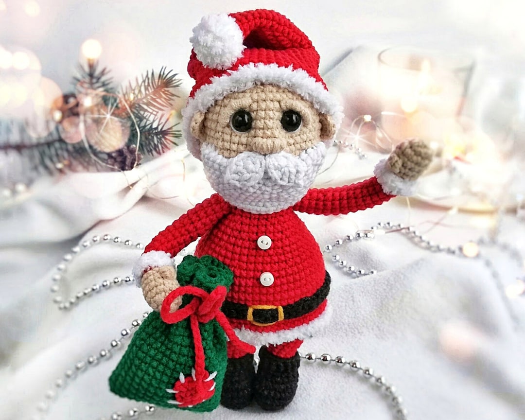 Santa Crochet Pattern. Amigurumi Santa Claus. Crochet Santa PDF English ...
