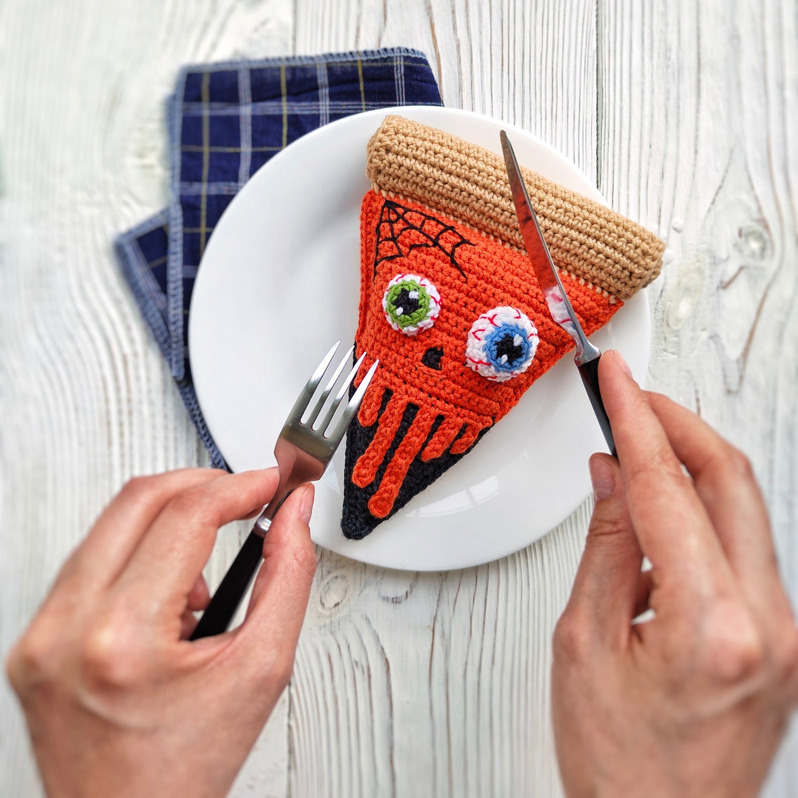 Skull Pizza CROCHET PATTERN / Amigurumi Pizza PDF English - Etsy