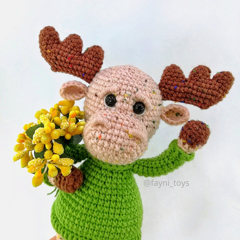 Moose Amigurumi Toy Pattern. Crochet Moose. Moose Tutorial - Etsy