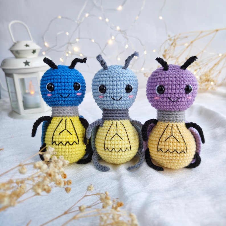 Firefly Crochet Pattern: Amigurumi Light Bulb Toy (PDF Pattern) - Etsy