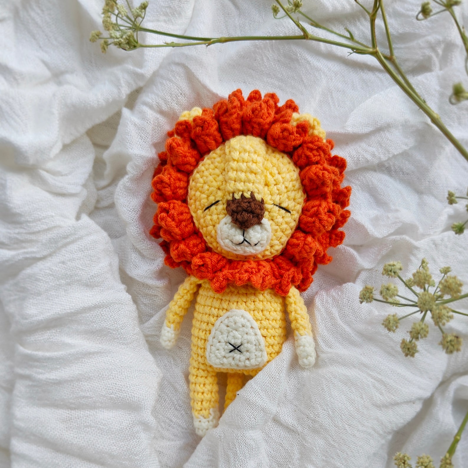 Sleeping Lion CROCHET PATTERN / Amigurumi Lion English PDF - Etsy