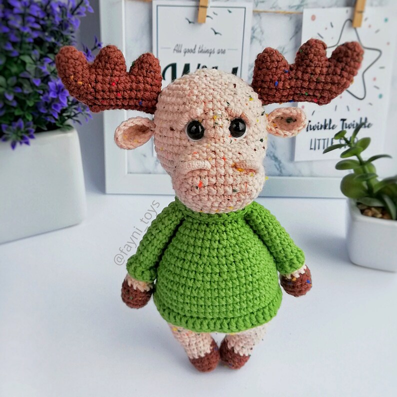 Moose Amigurumi Toy Pattern. Crochet Moose. Moose Tutorial - Etsy