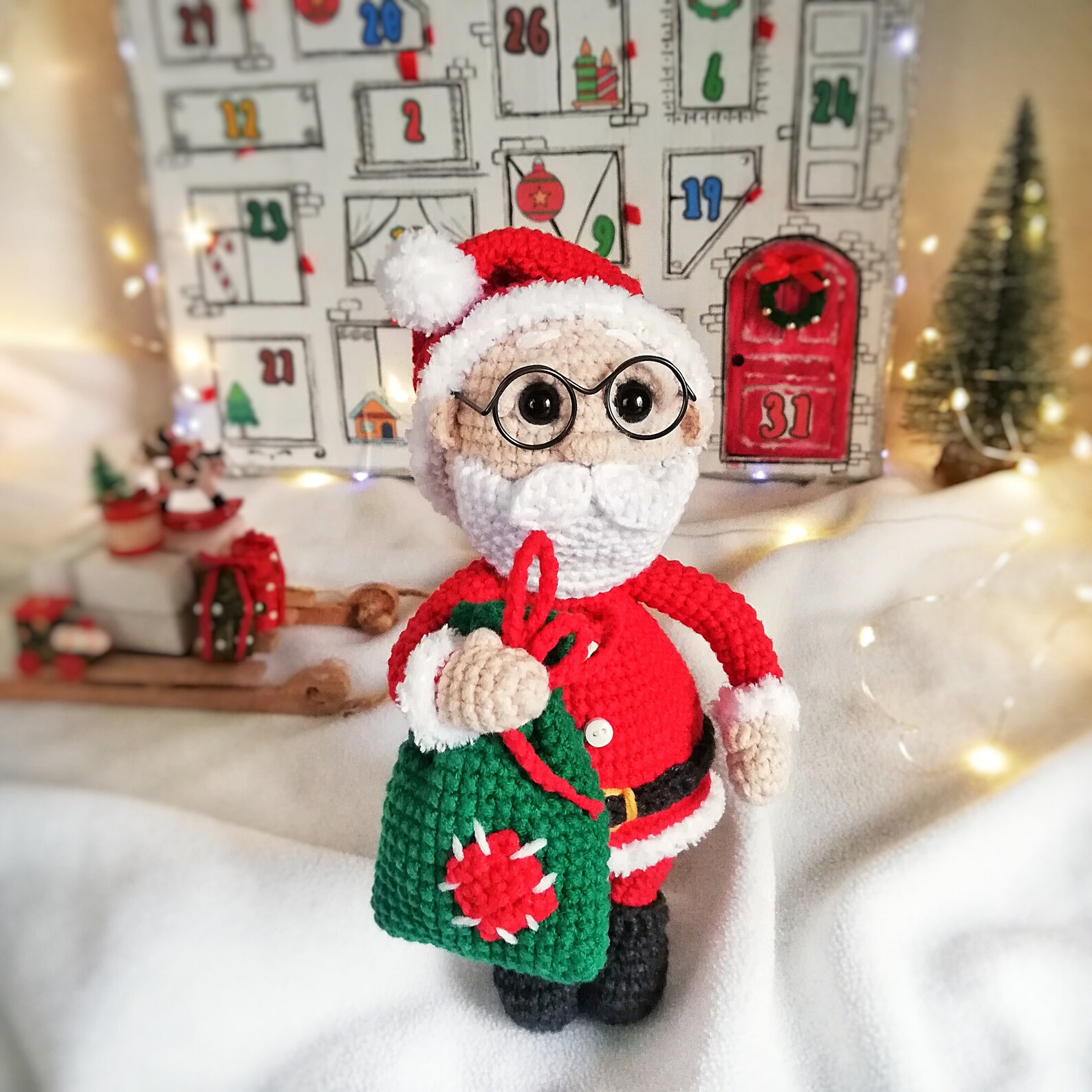 Santa Crochet Pattern. Amigurumi Santa Claus. Crochet Santa | Etsy