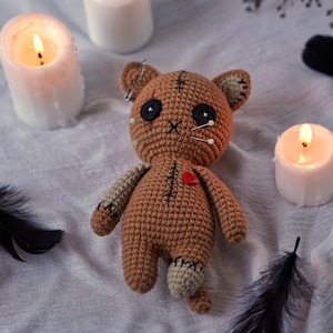 Voodoo Cat CROCHET PATTERN / Crochet Cat PDF English Pattern / Voodoo Doll Amigurumi Pattern - Etsy