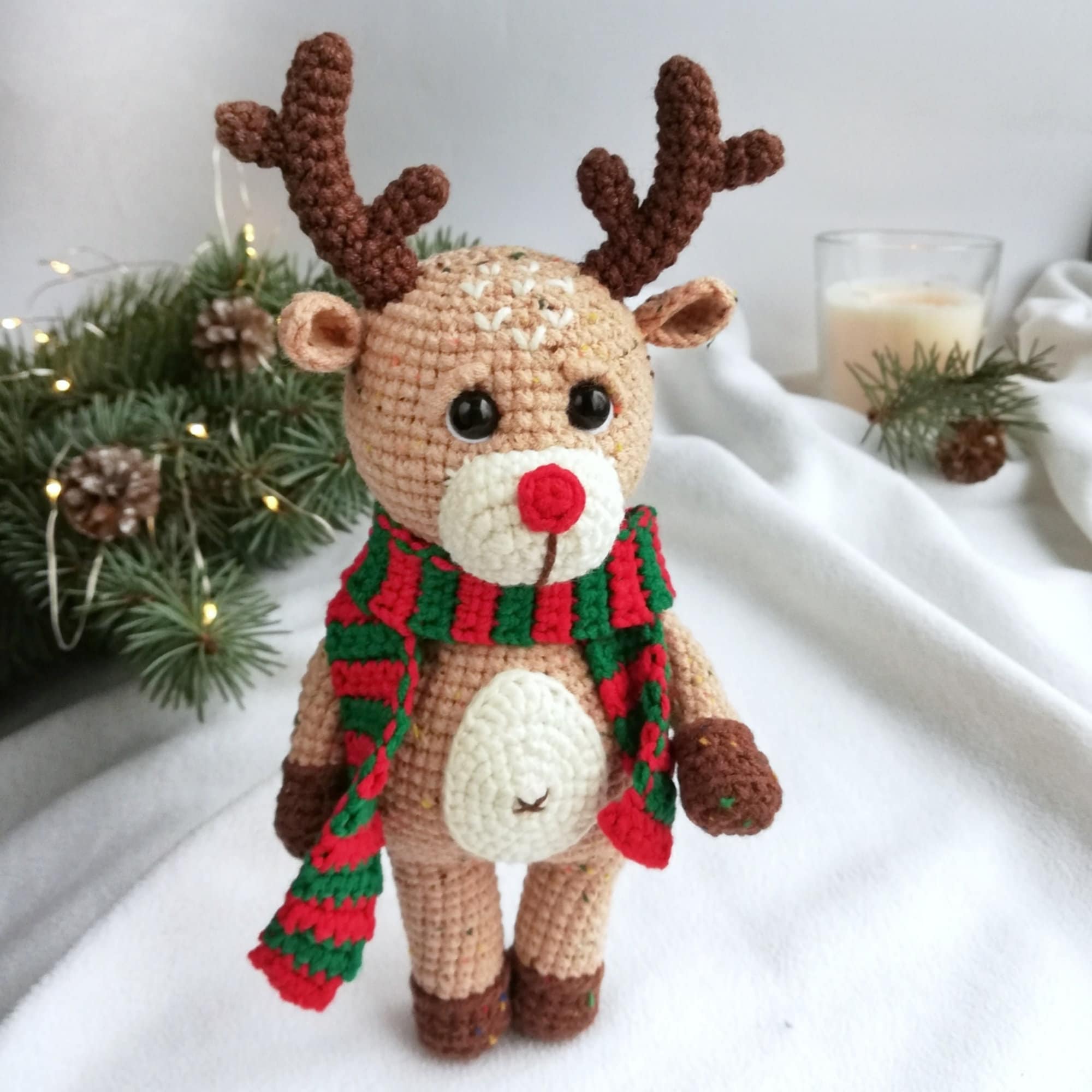 Christmas Reindeer Pattern. Crochet Santa's Reindeer PDF | Etsy