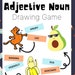 Adjective Noun Mix up Drawing Game - Brain Breaks, Parts of Speech ...