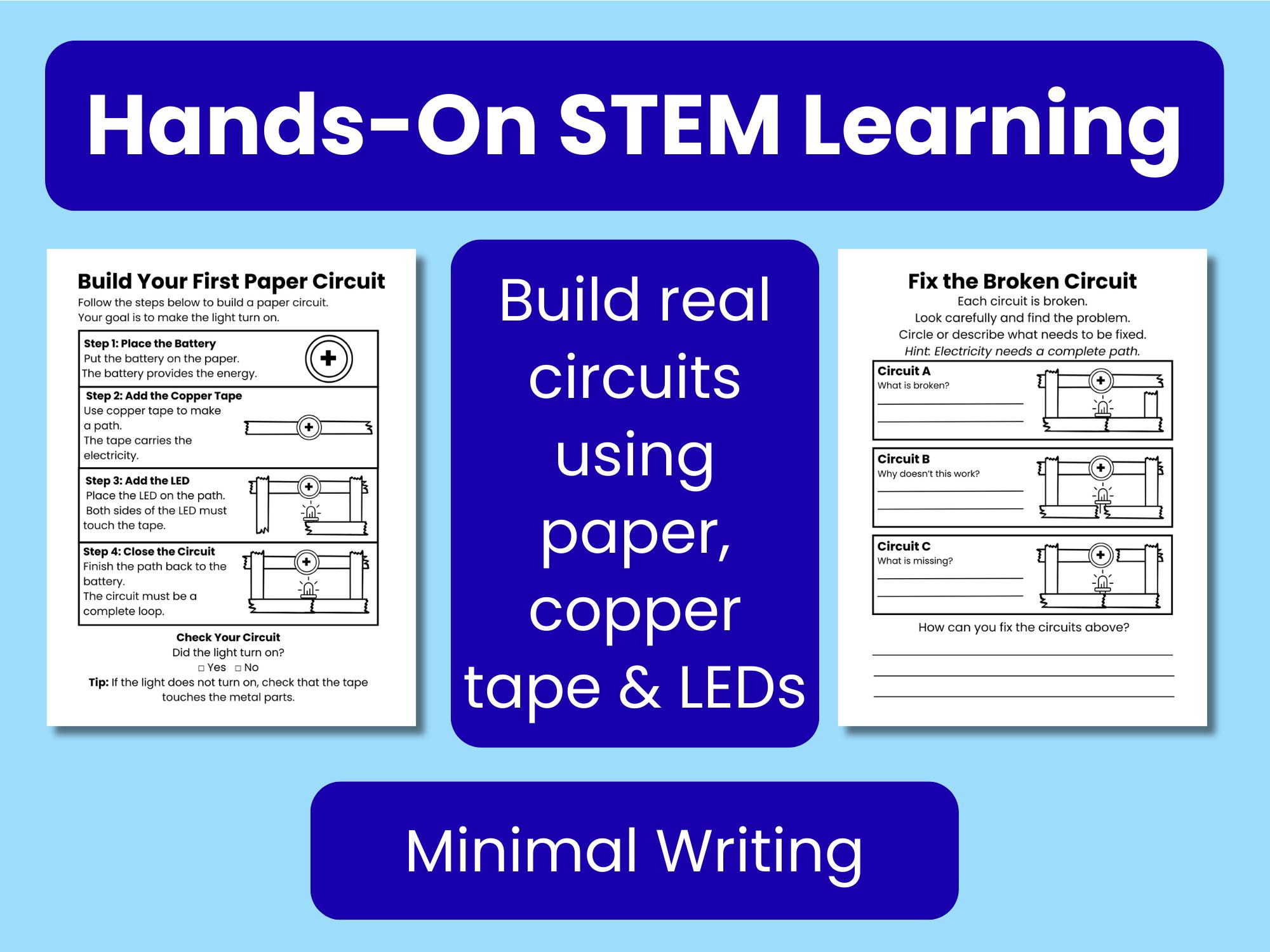 Paper Circuits STEM Activities for Kids | Hands-on Electricity Science ...