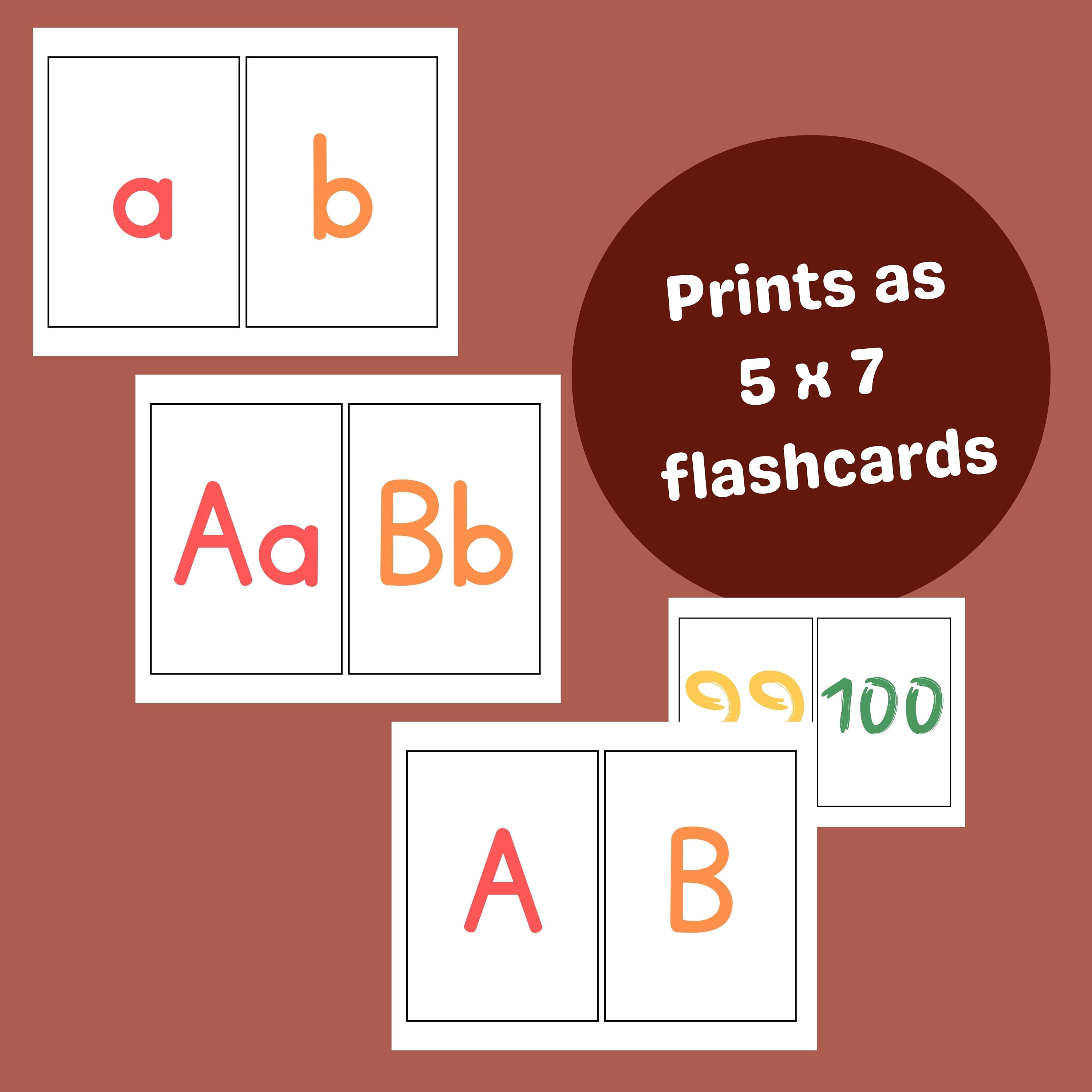 Alphabet A-Z Flashcards | Montessori School Tools | Pre-school ...