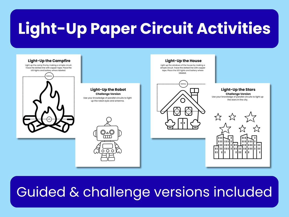Paper Circuits STEM Activities for Kids | Hands-on Electricity Science ...
