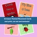 Insect Themed Movement Cards Movement Breaks Physical Activity Perfect ...