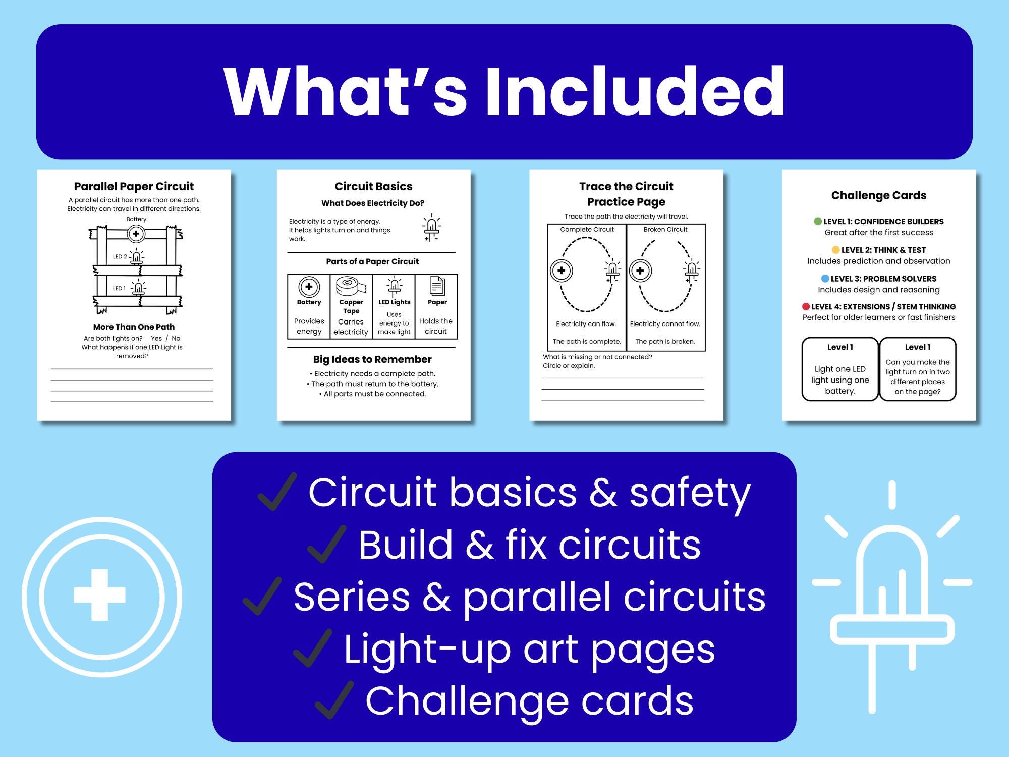 Paper Circuits STEM Activities for Kids | Hands-on Electricity Science ...