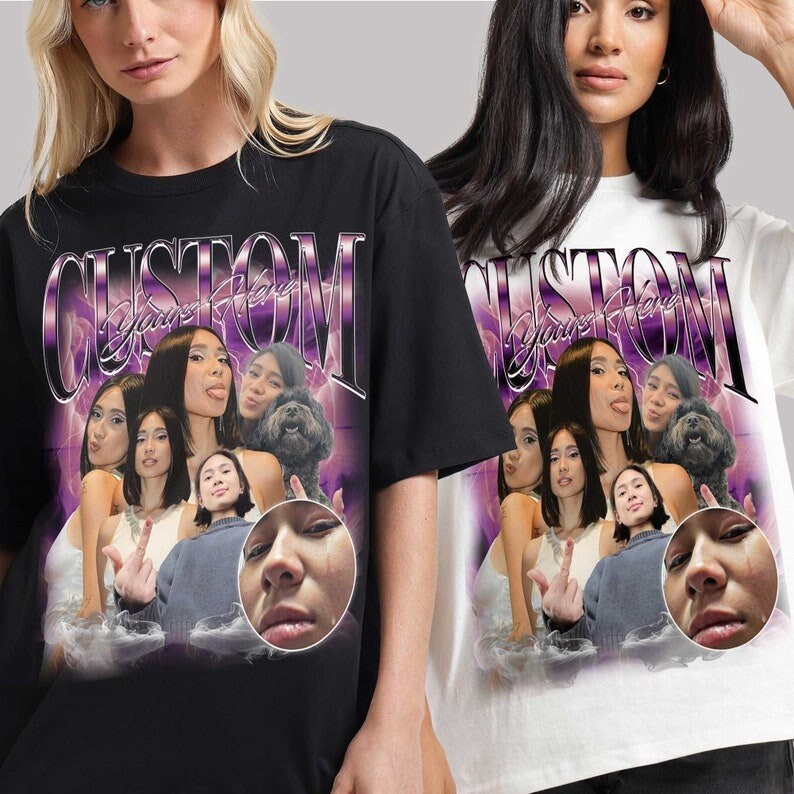 Custom Bootleg Rap Tee, Custom Photo, Family Photo, Birthday Photo ...