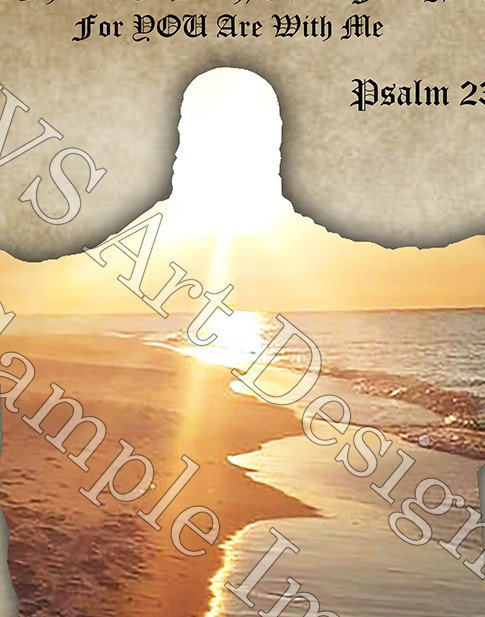 Typographical Portrait, Jesus "fear No Evil", Psalm 23:4 - Etsy