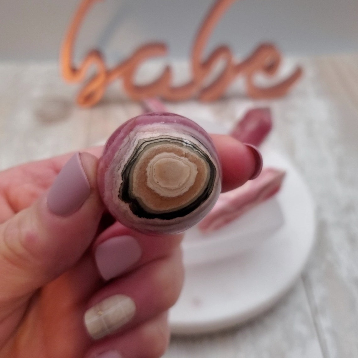 Stunning Banded Rhodochrosite Sphere Choose Your Own Rare - Etsy