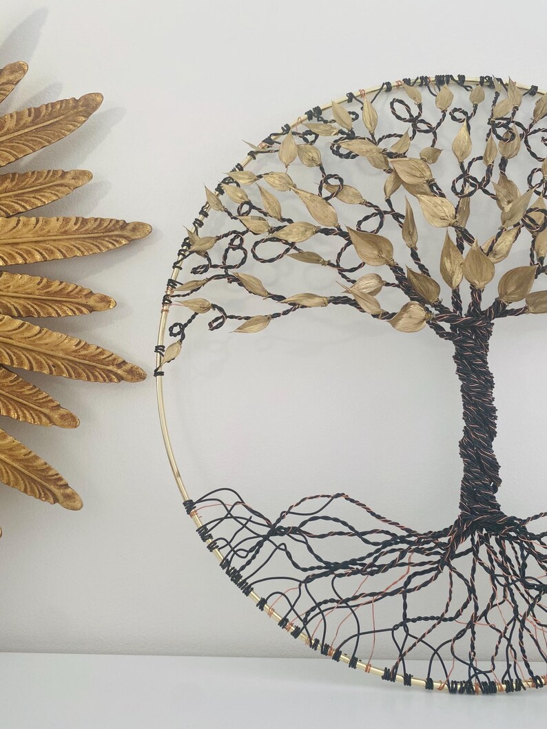 Handmade Tree of Life Made in Paris, Metal Wire and Natural and ...