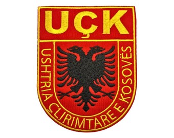 UÇK Emblem Military Embroidered Patch, UCK Patch, Ushtria Çlirimtare E ...