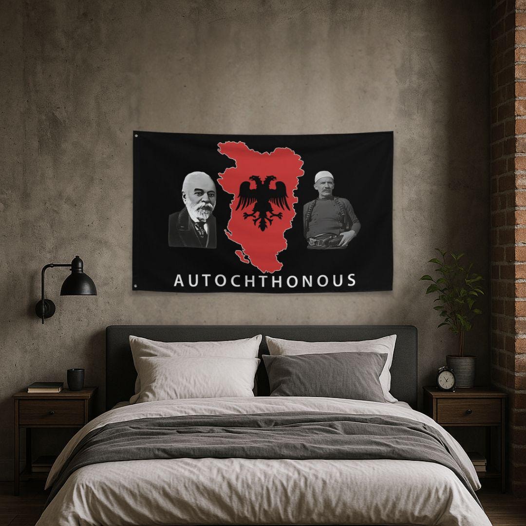 Autochthonous Flag, Skanderbeg Eagle, Albanian Flag, Albanian Eagle ...