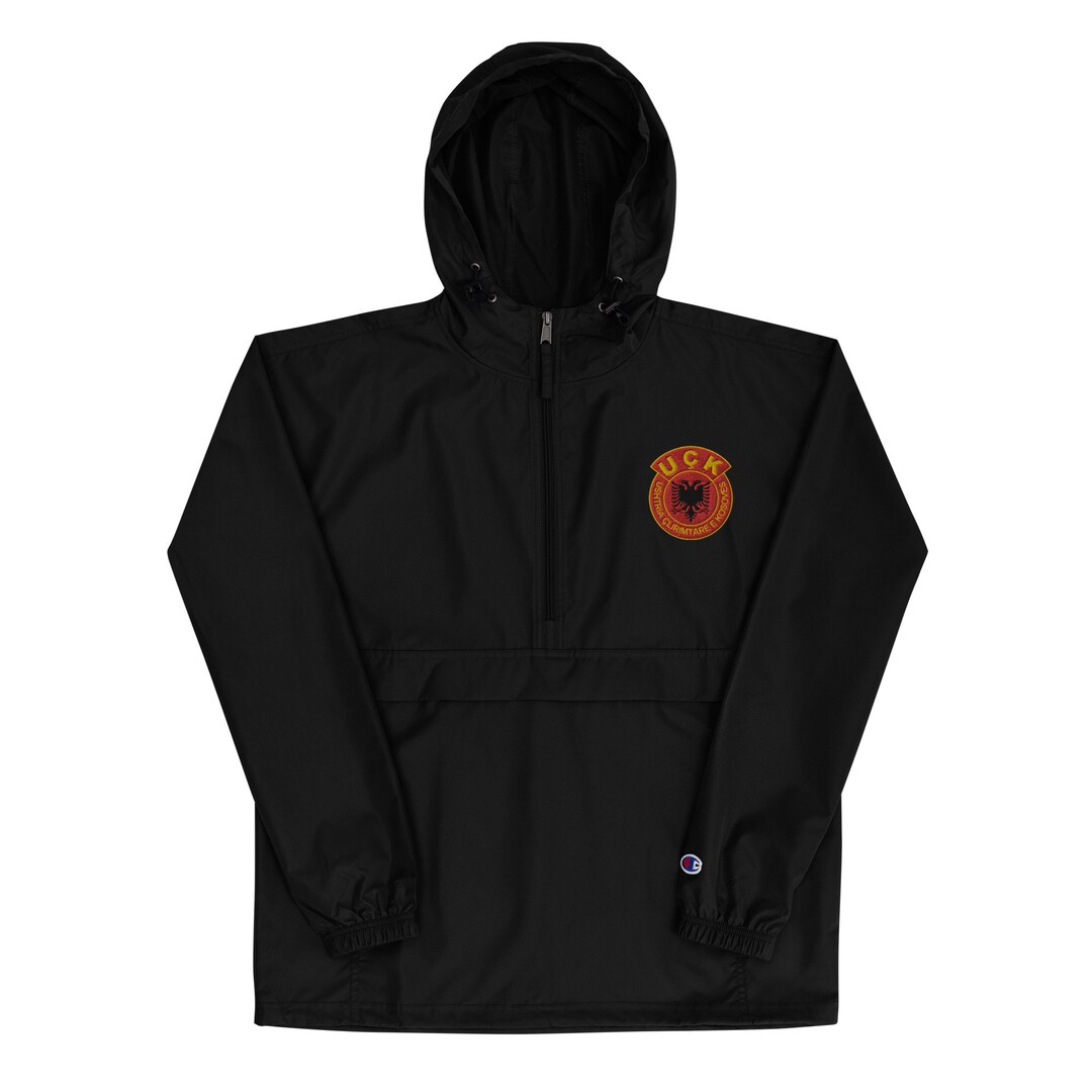 UÇK Emblem Embroidered Packable Jacket, UCK Jacket, Ushtria Çlirimtare ...