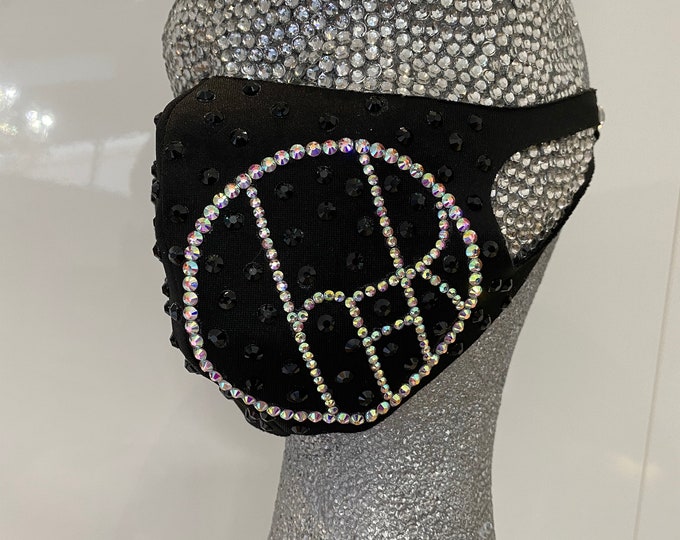 Lady Gaga Chromatica Inspired Rhinestoned Mask design 1 - Etsy Canada