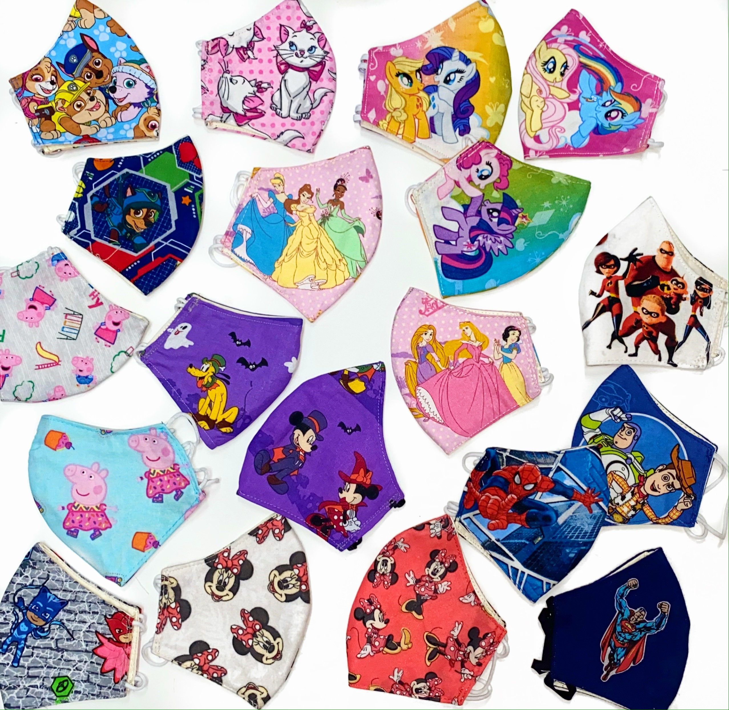 Children/kids/toddler Character/cartoon Face Mask - Etsy