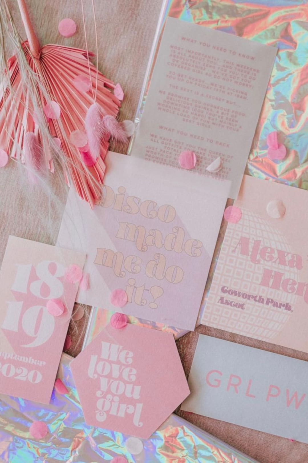 Disco Party Invitation Suite - Sample Pack and Digital Download - Etsy