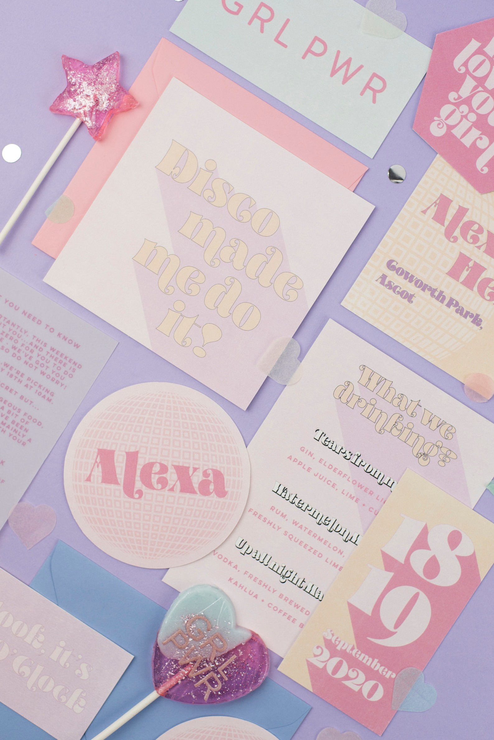 Disco Party Invitation Suite - Sample Pack and Digital Download - Etsy