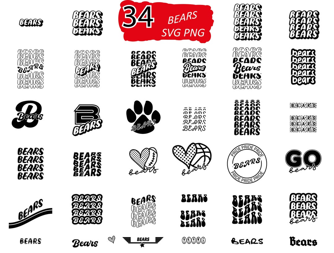 Ours Svg, mascotte d'ours Svg, ours Png, fichier coupe Svg à ...