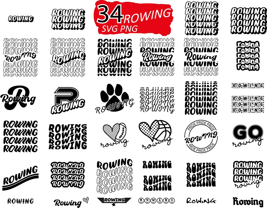 34 Bundle Rowing Svg, Mascot Svg, Sea Svg, Swim Png, Instant Download ...