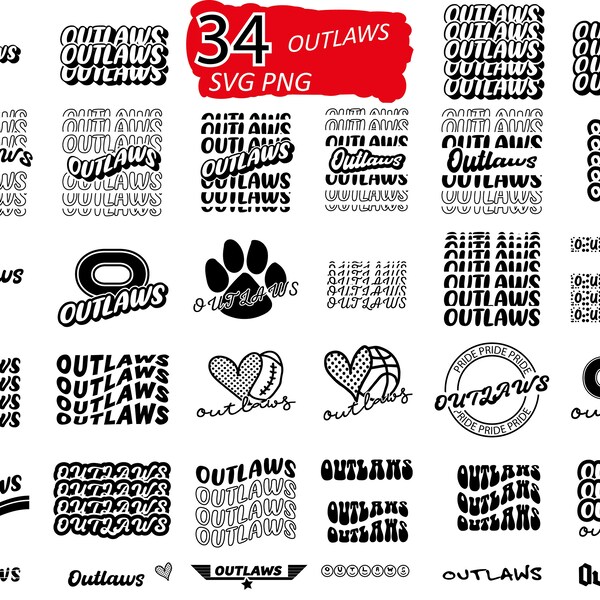Outlaws Svg - Etsy