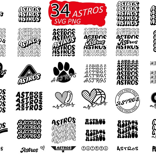 Houston Astros Font - Etsy