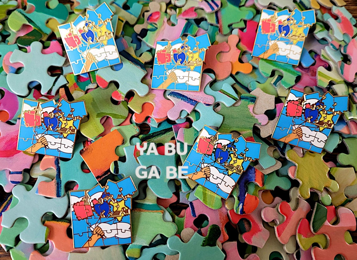 Jigsaw Puzzle Enamel Pin - Etsy