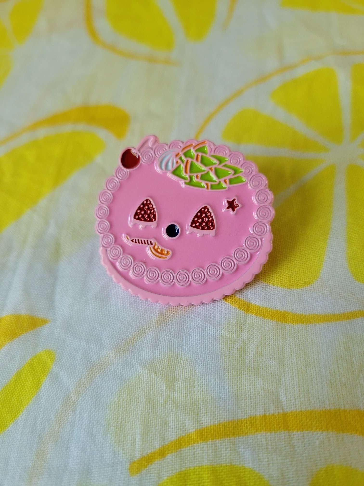 Cake Friend Enamel Pin - Etsy