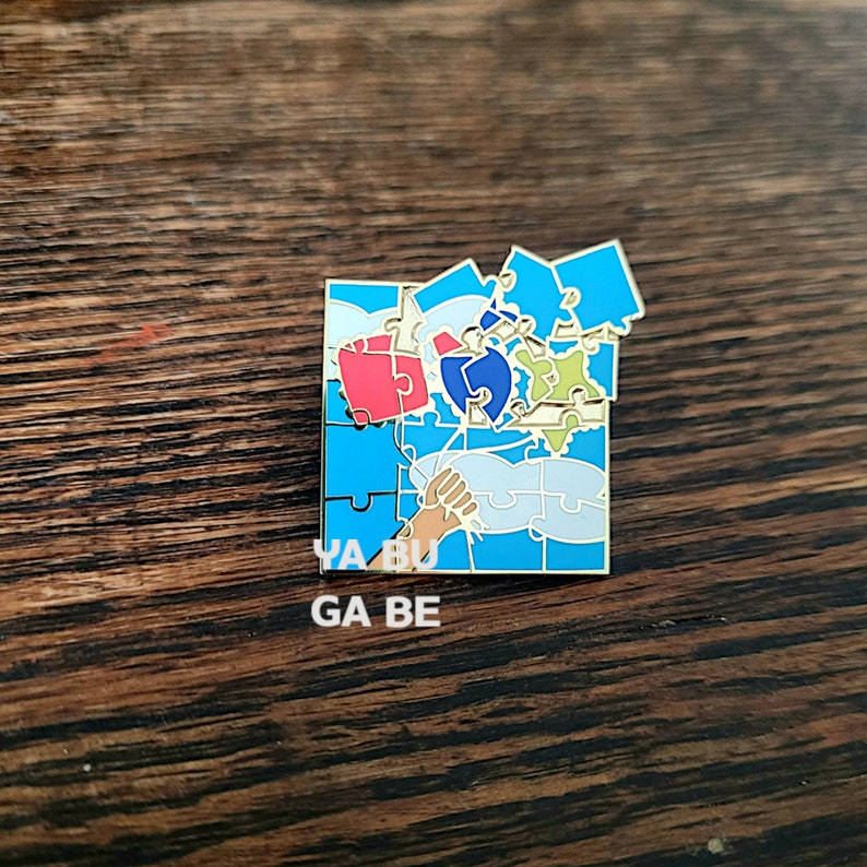 Jigsaw Puzzle Enamel Pin - Etsy