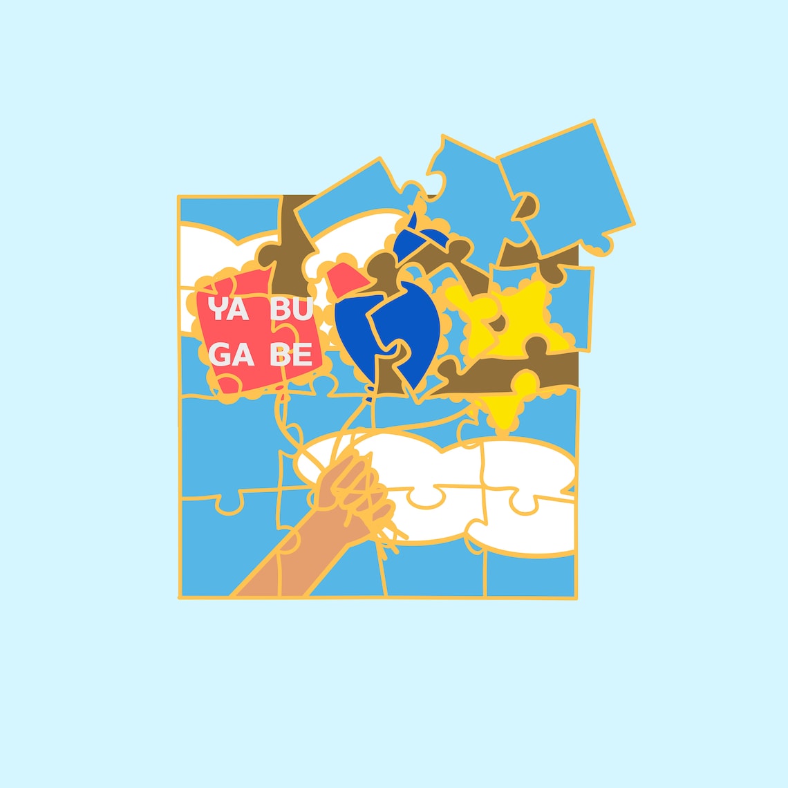 Jigsaw Puzzle Enamel Pin - Etsy