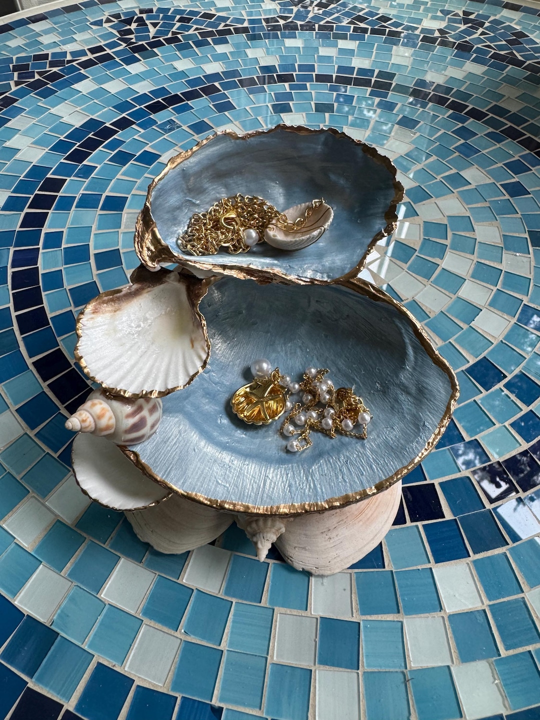 Mermaid’s Treasure Seashell Jewelry Holder – Handcrafted With East ...