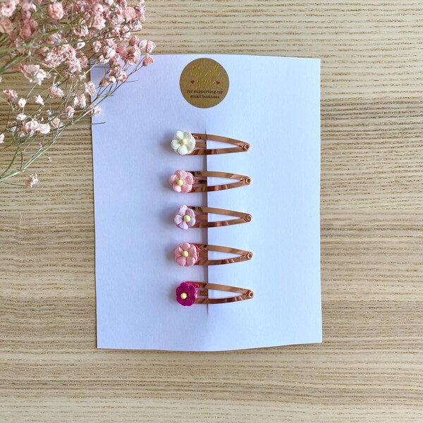Rose Gold Hair Clips - Etsy UK