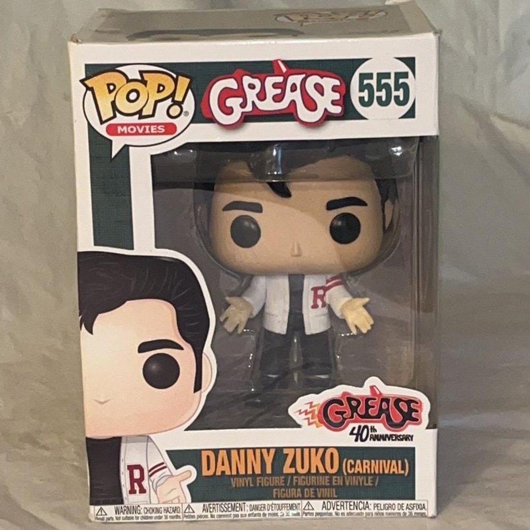 Funko POP! Movies GREASE 40th Anniversary Danny Zuko (carnival) #555 ...