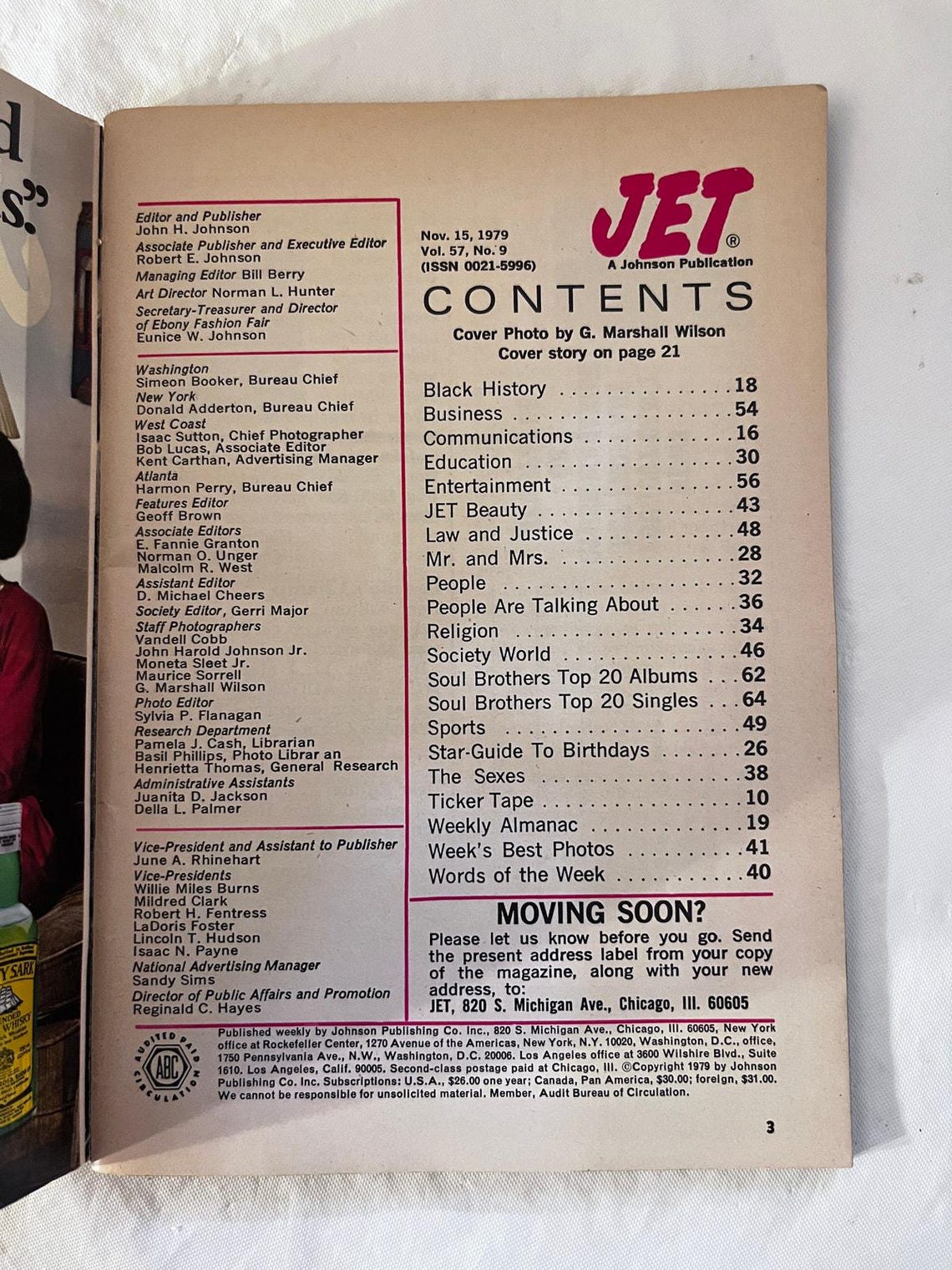 Vintage JET Magazines - November 15, 1979 - Billy Eckstine With His ...