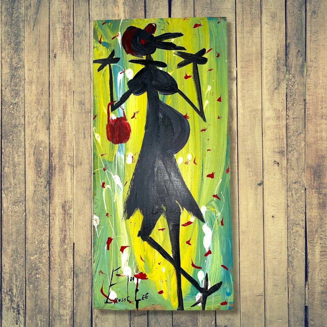 Original Art Chicken Man SC ERNEST LEE 2001 Folk Art Acrylic - Etsy